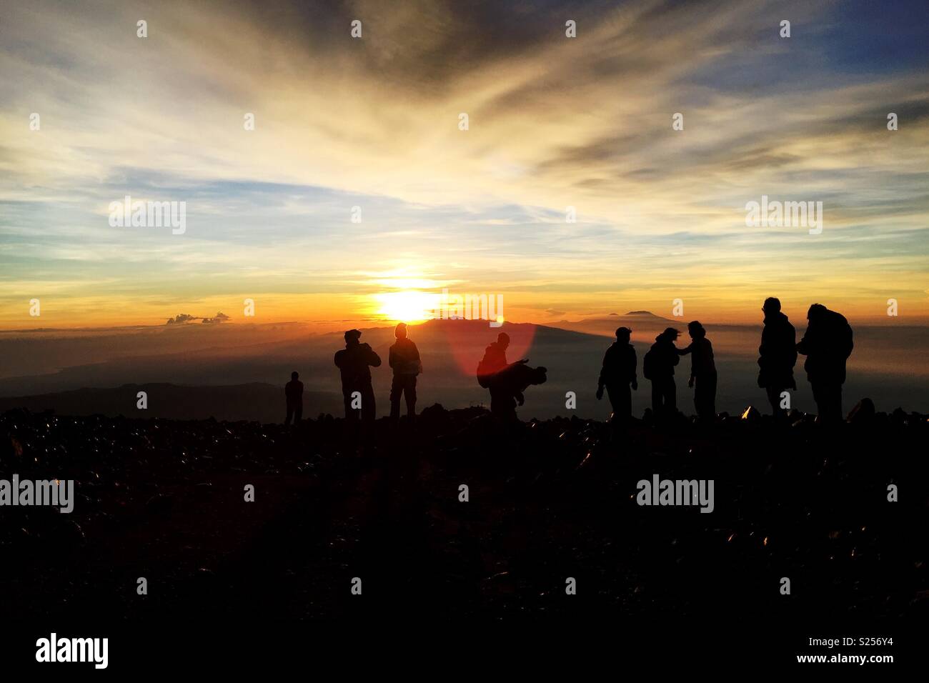 Mount Semeru sunrise Stock Photo - Alamy