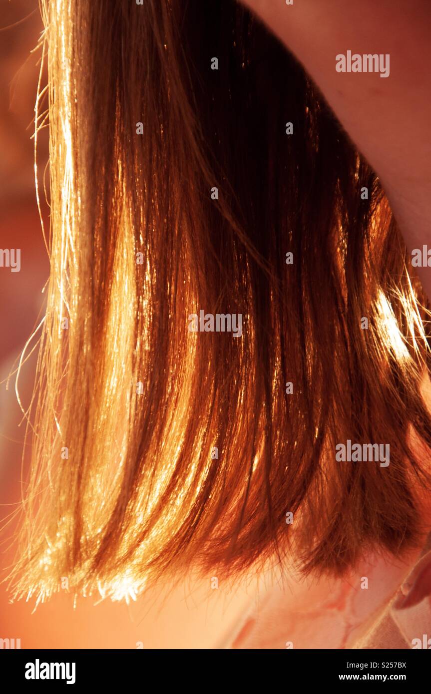 Sun and hair Stock Photo - Alamy