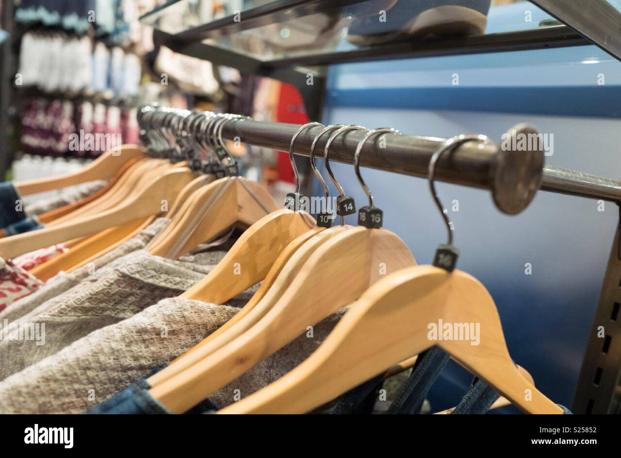 The clothes rack Stock Photo - Alamy