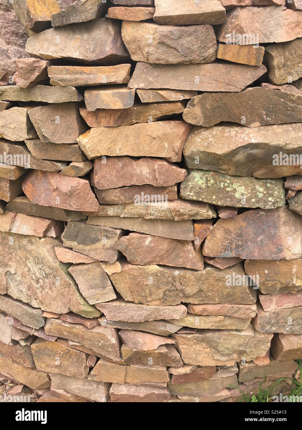 Layered stones from a stone chair Stock Photo - Alamy