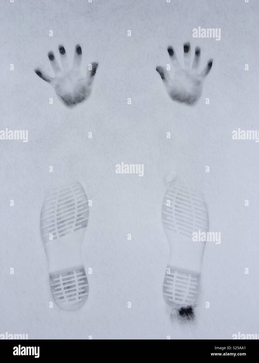 Hand footprints hi-res stock photography and images - Alamy