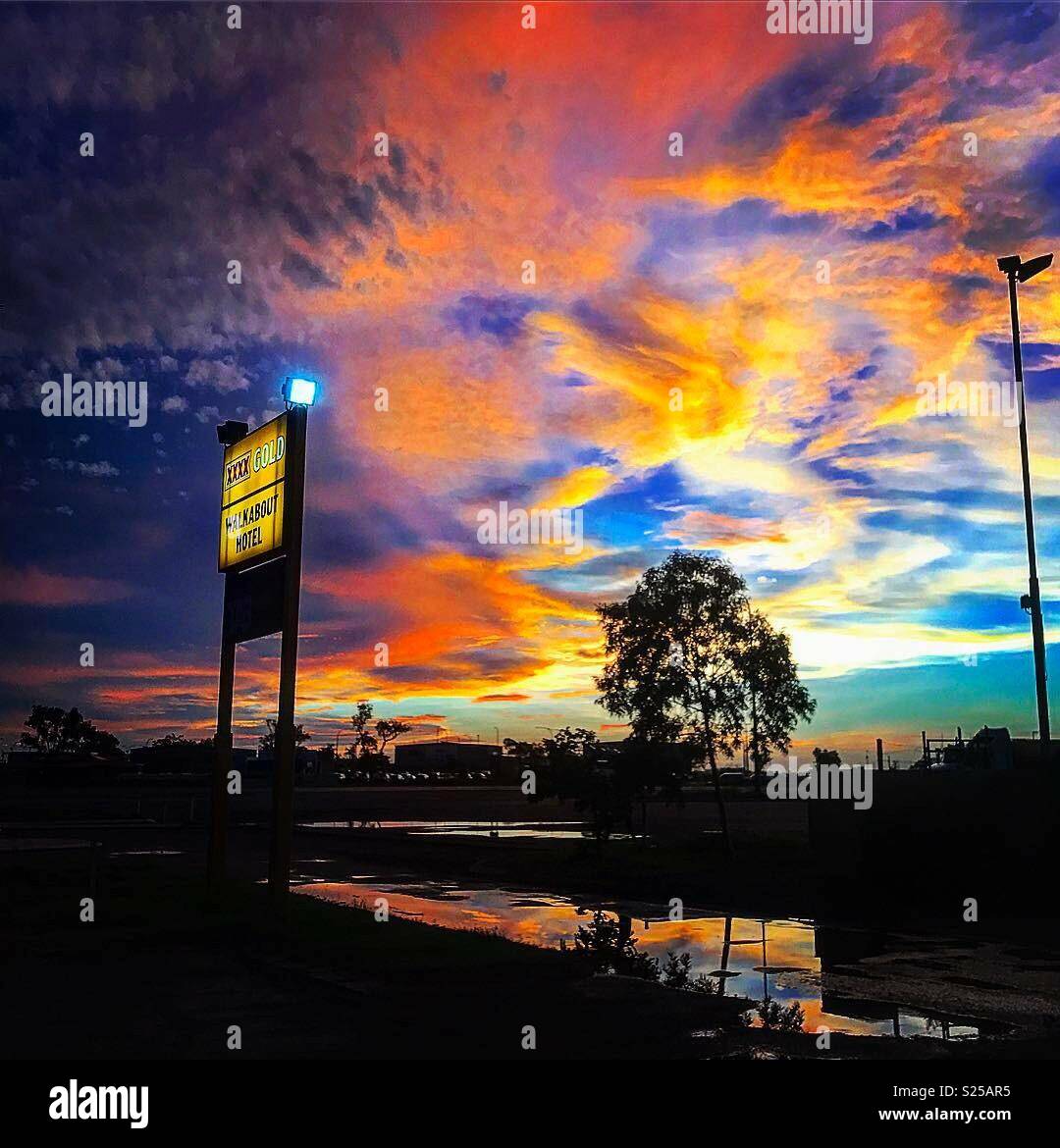 In the Pilbara we get some sick sunsets Stock Photo - Alamy