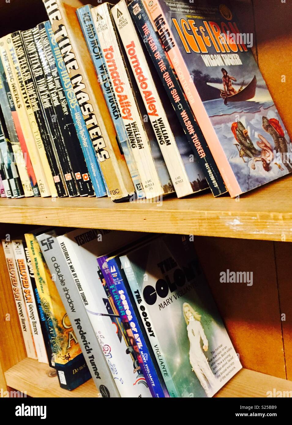 Old sci-fi books Stock Photo - Alamy