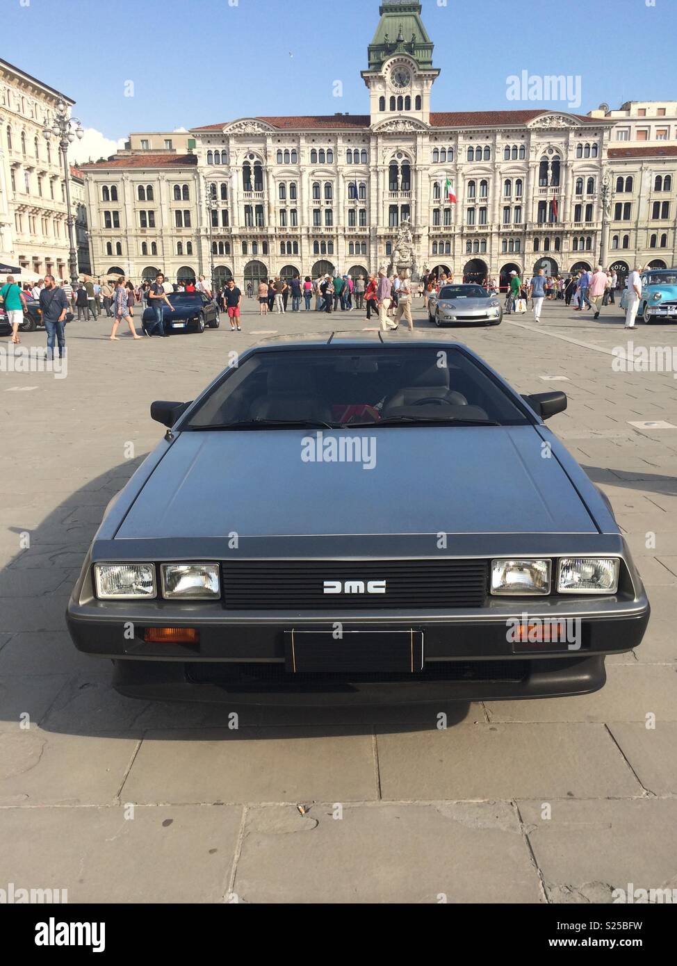 DeLorean DMC-12 during a vintage car gathering in Trieste, Italy Stock ...
