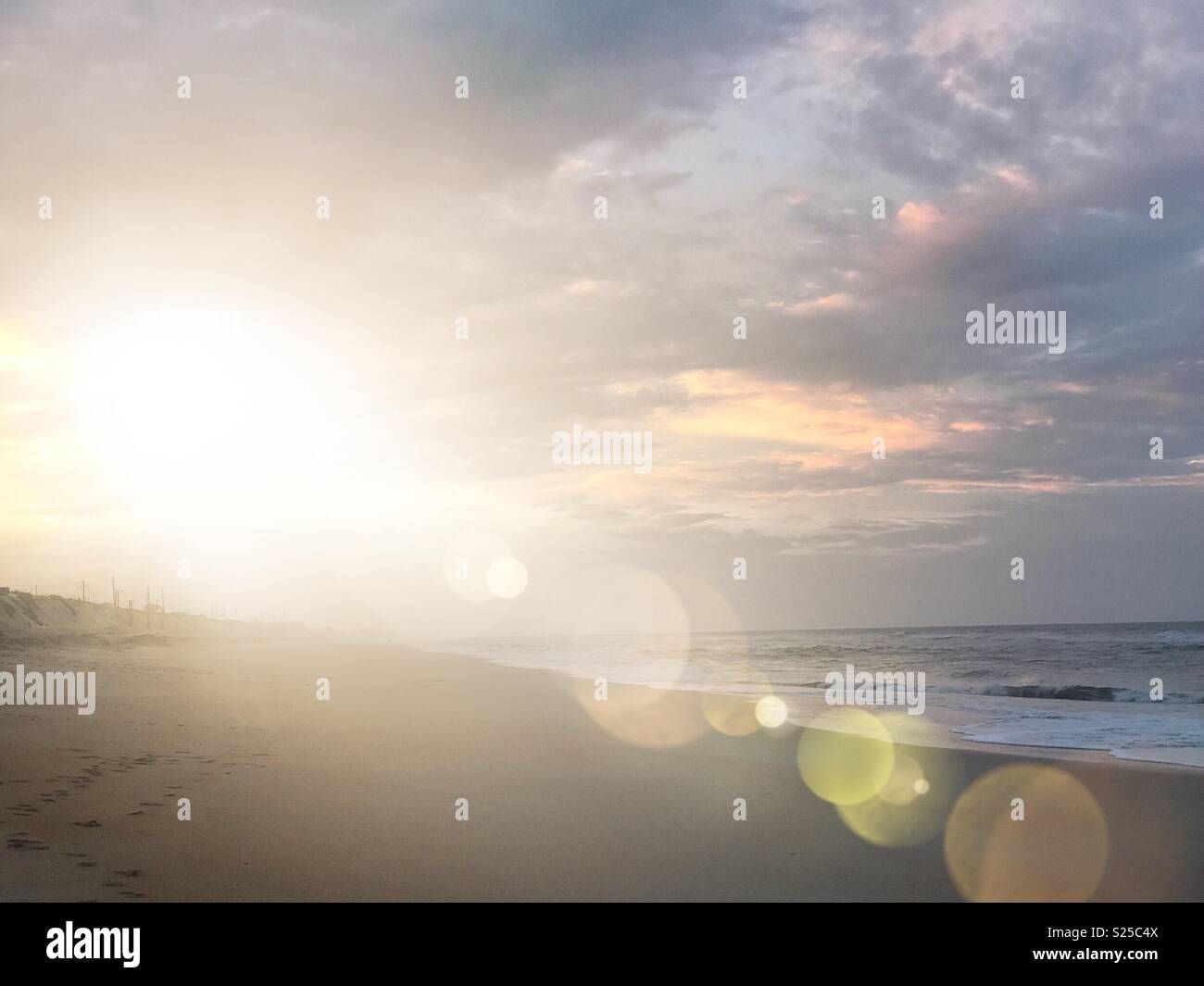 Evening Sun at Flagler Beach, Florida Stock Photo - Alamy