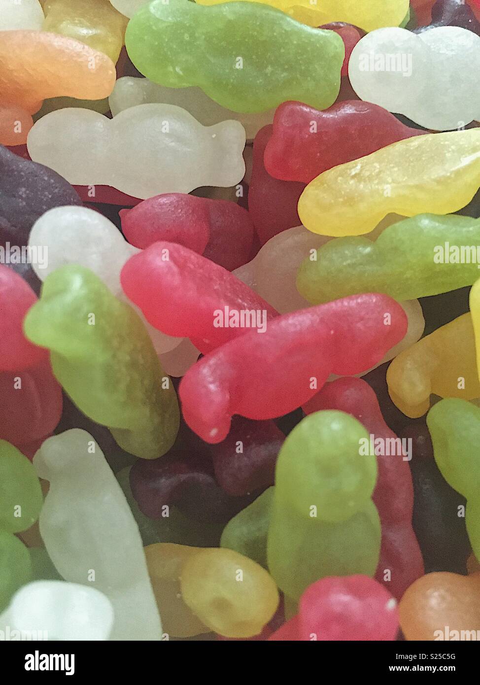 Tiny jelly babies Stock Photo - Alamy