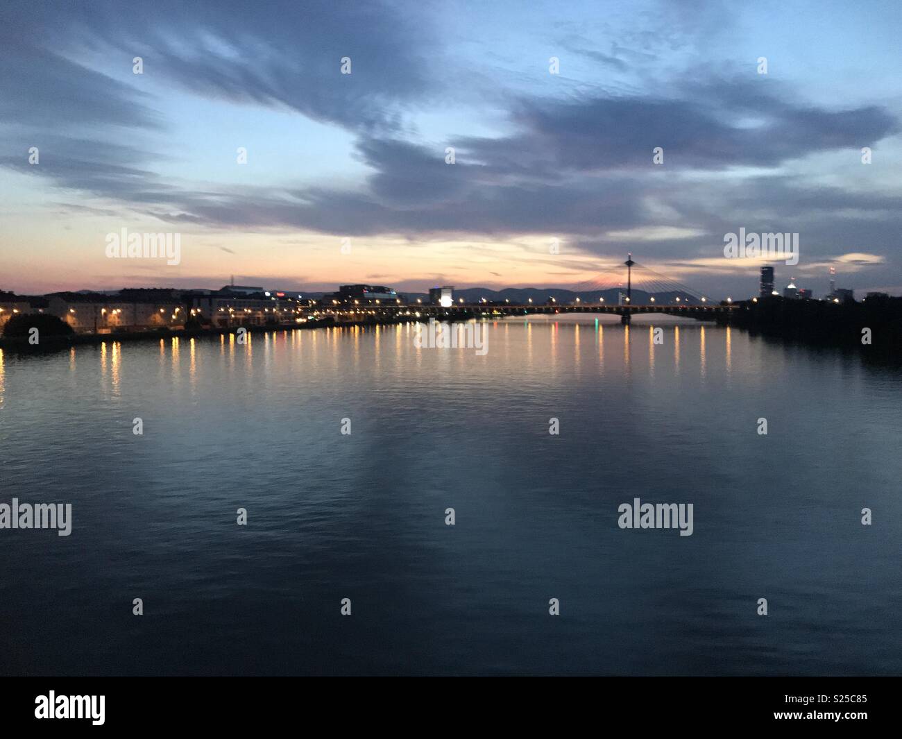 Danube river sunset hi-res stock photography and images - Alamy