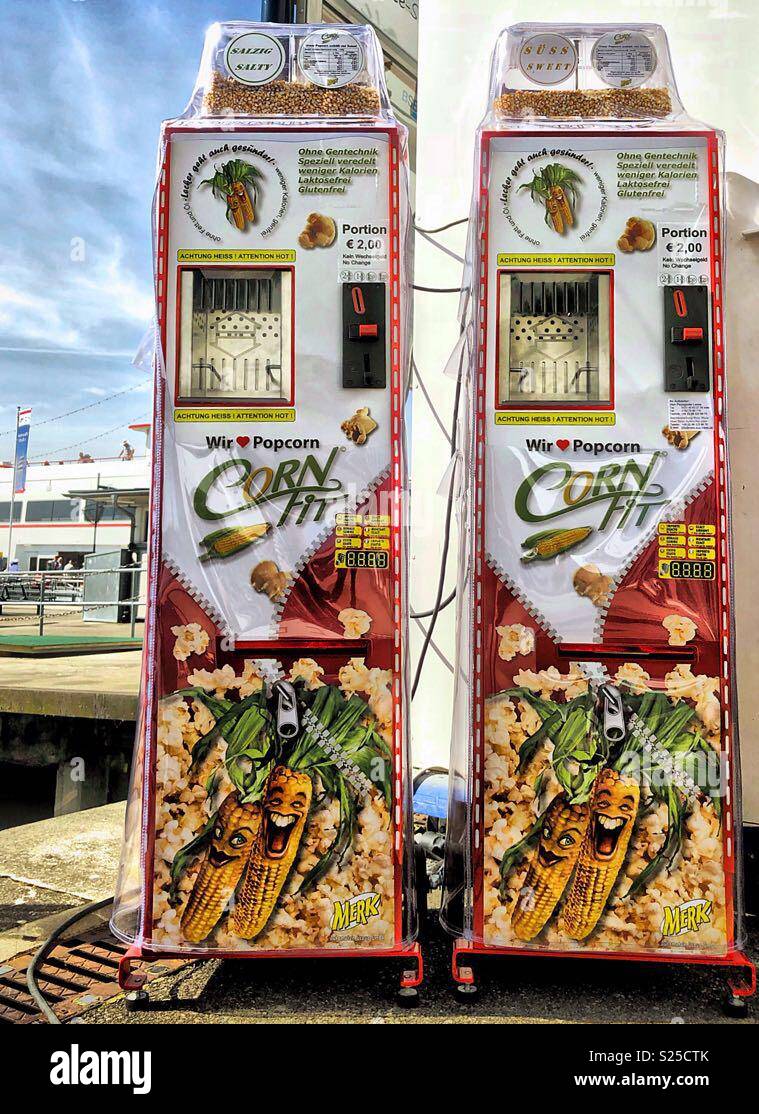 Enjoy popcorn ! Stock Photo - Alamy