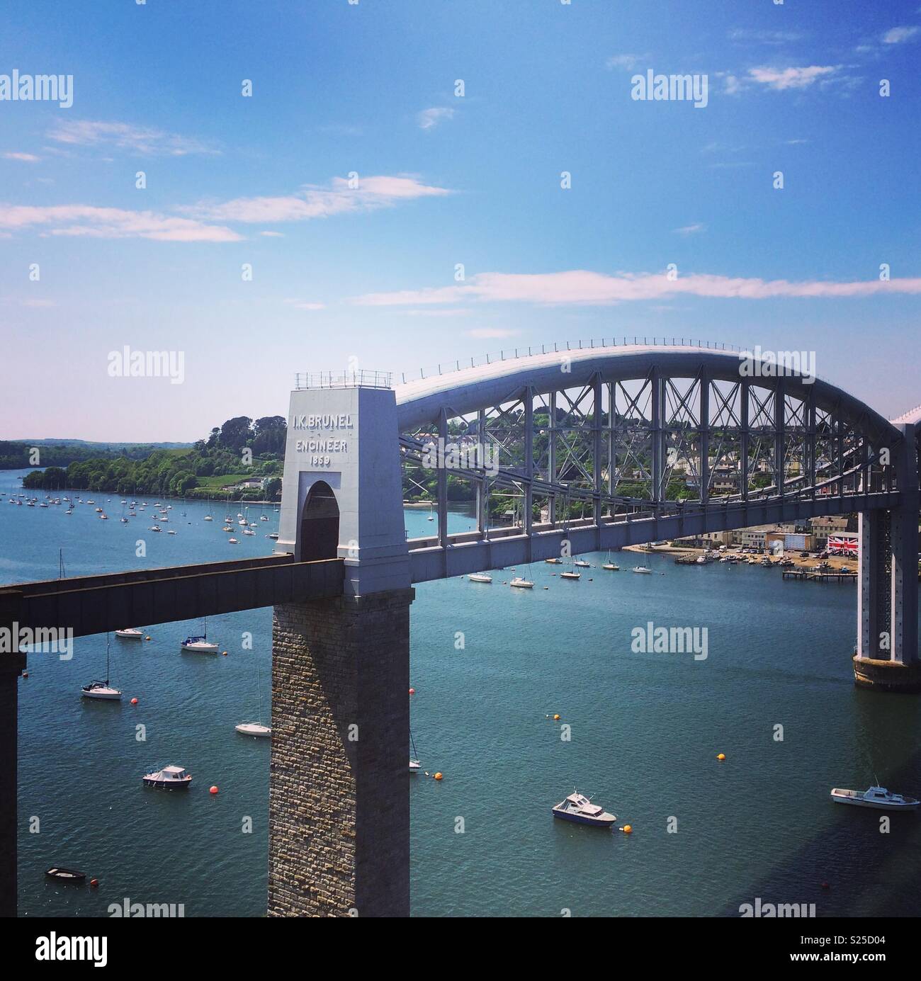 Royal Albert Bridge from Devon to Cornwall, UK Stock Photo - Alamy
