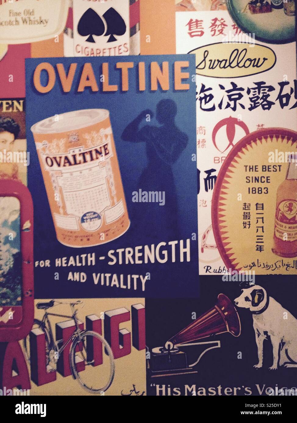 Old fashioned adverts hi-res stock photography and images - Alamy