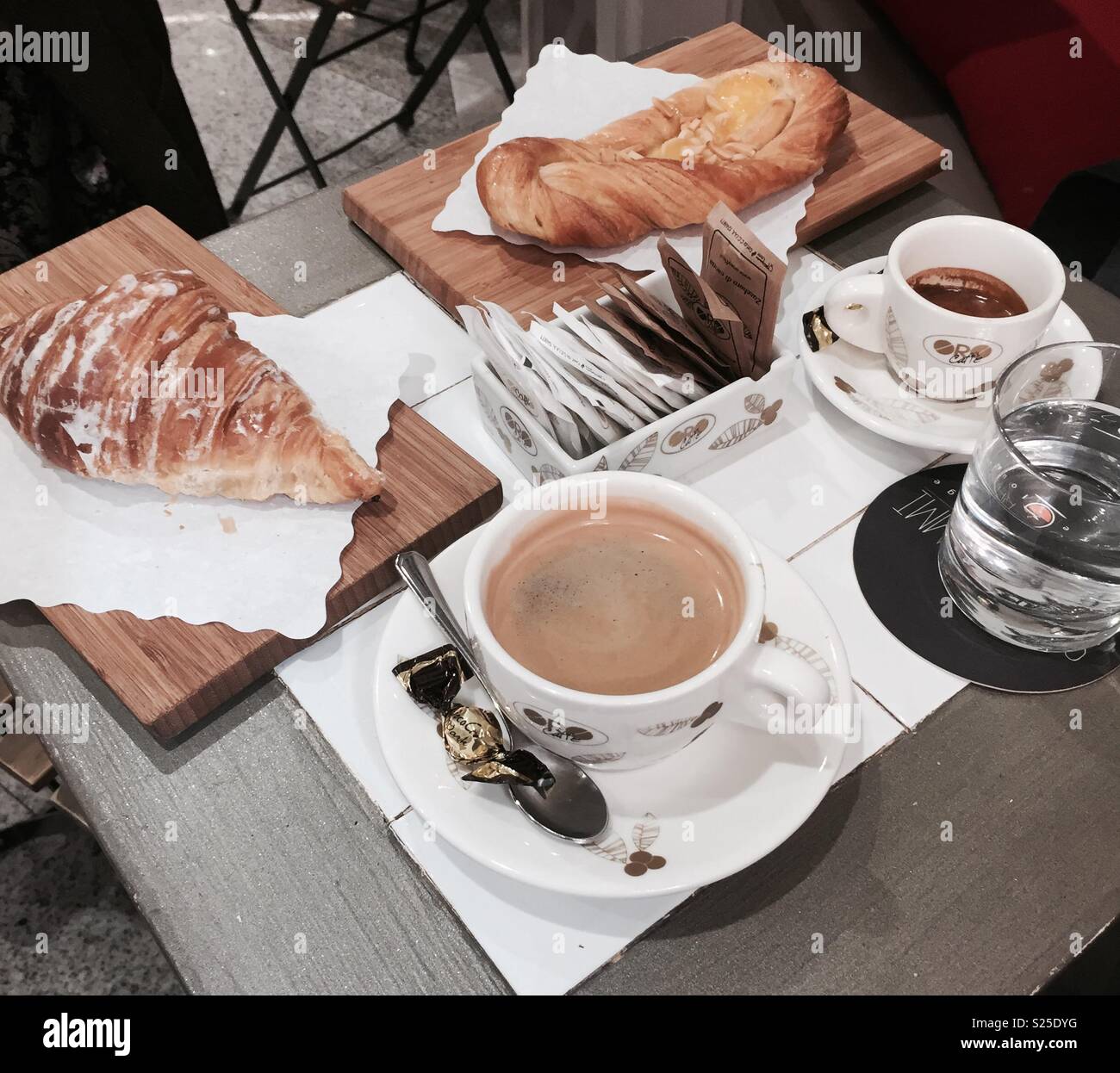 Coffee and pastries Stock Photo - Alamy