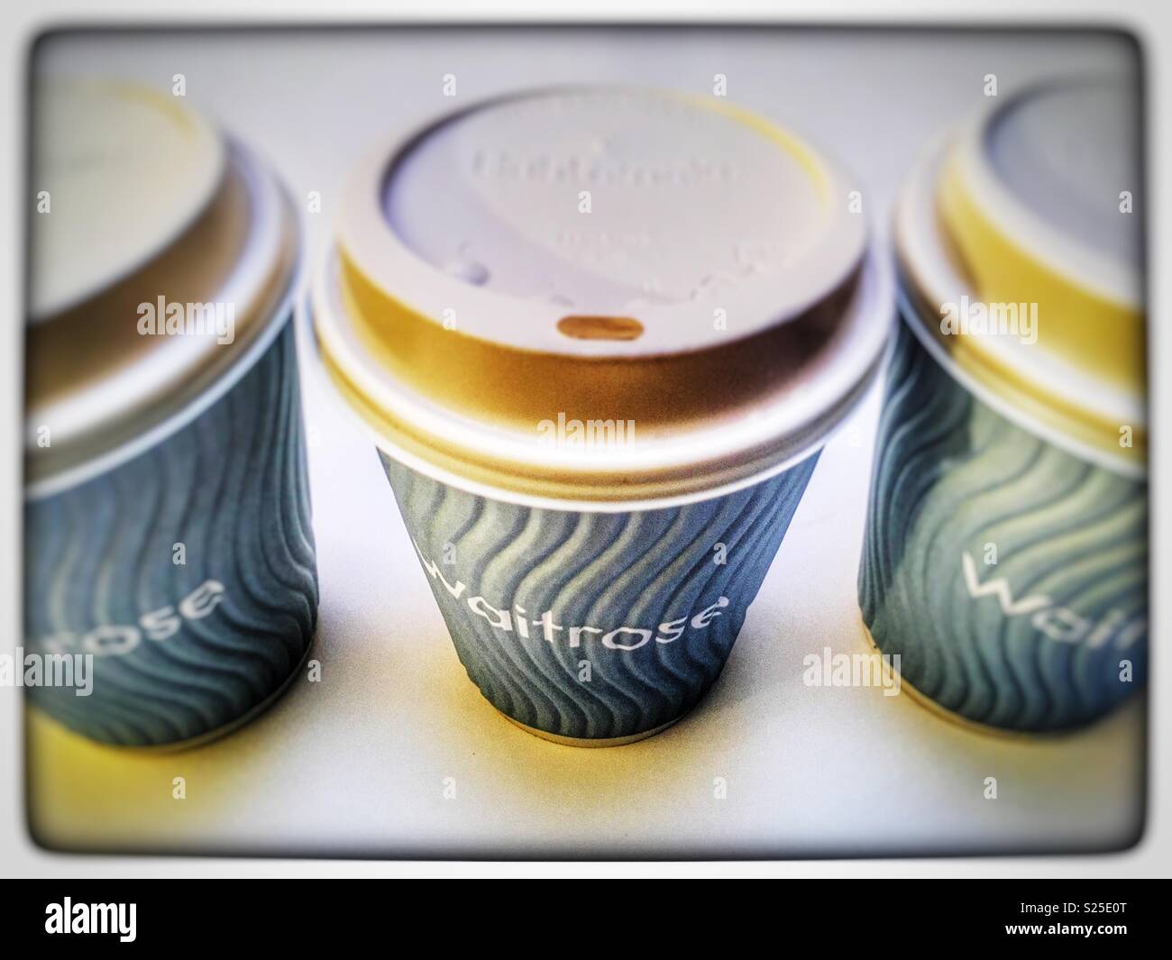 Waitrose coffee cups Stock Photo - Alamy