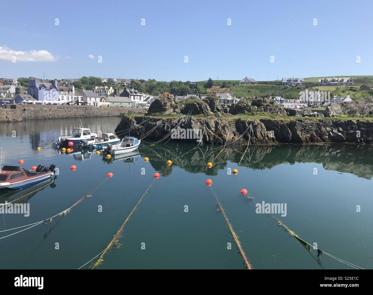 Portpatrick harbour view Stock Photo - Alamy