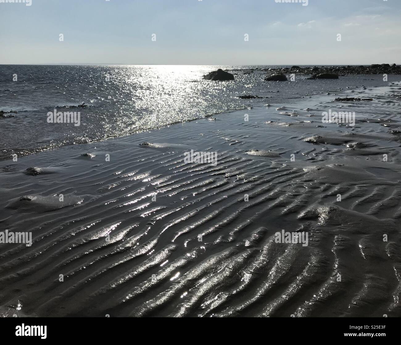 Ripples on the beach Stock Photo - Alamy
