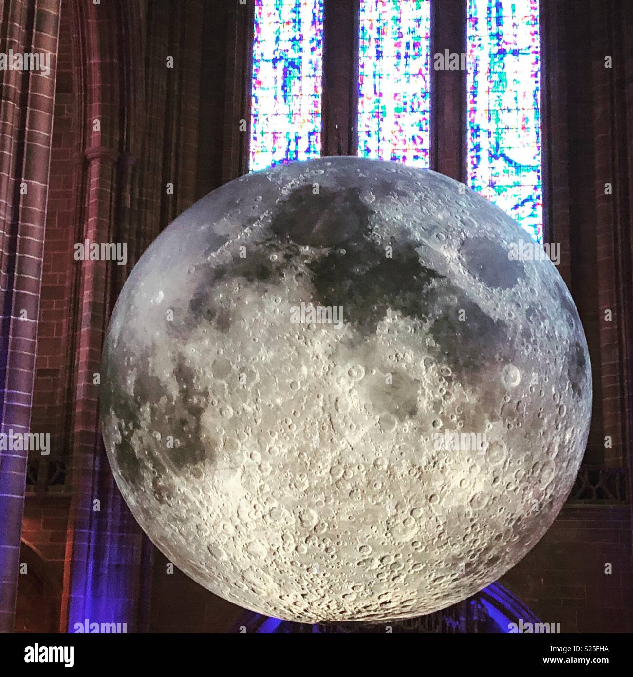 Moon floating in the cathedral Stock Photo - Alamy