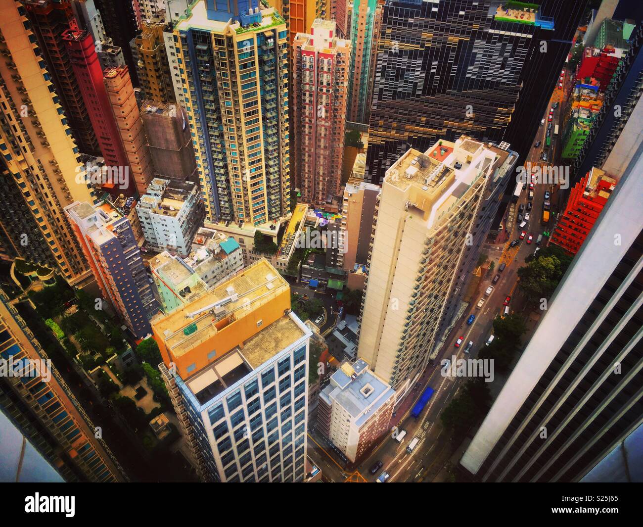 Hong kong island buildings Stock Photo - Alamy