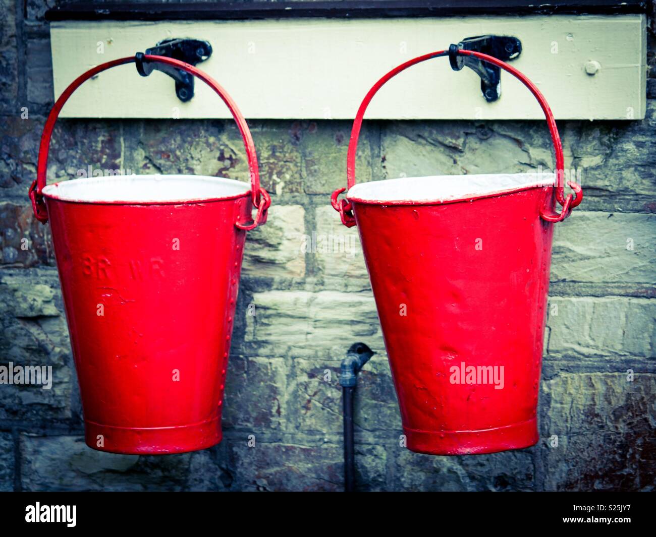 Old Fire Buckets High Resolution Stock Photography and Images - Alamy