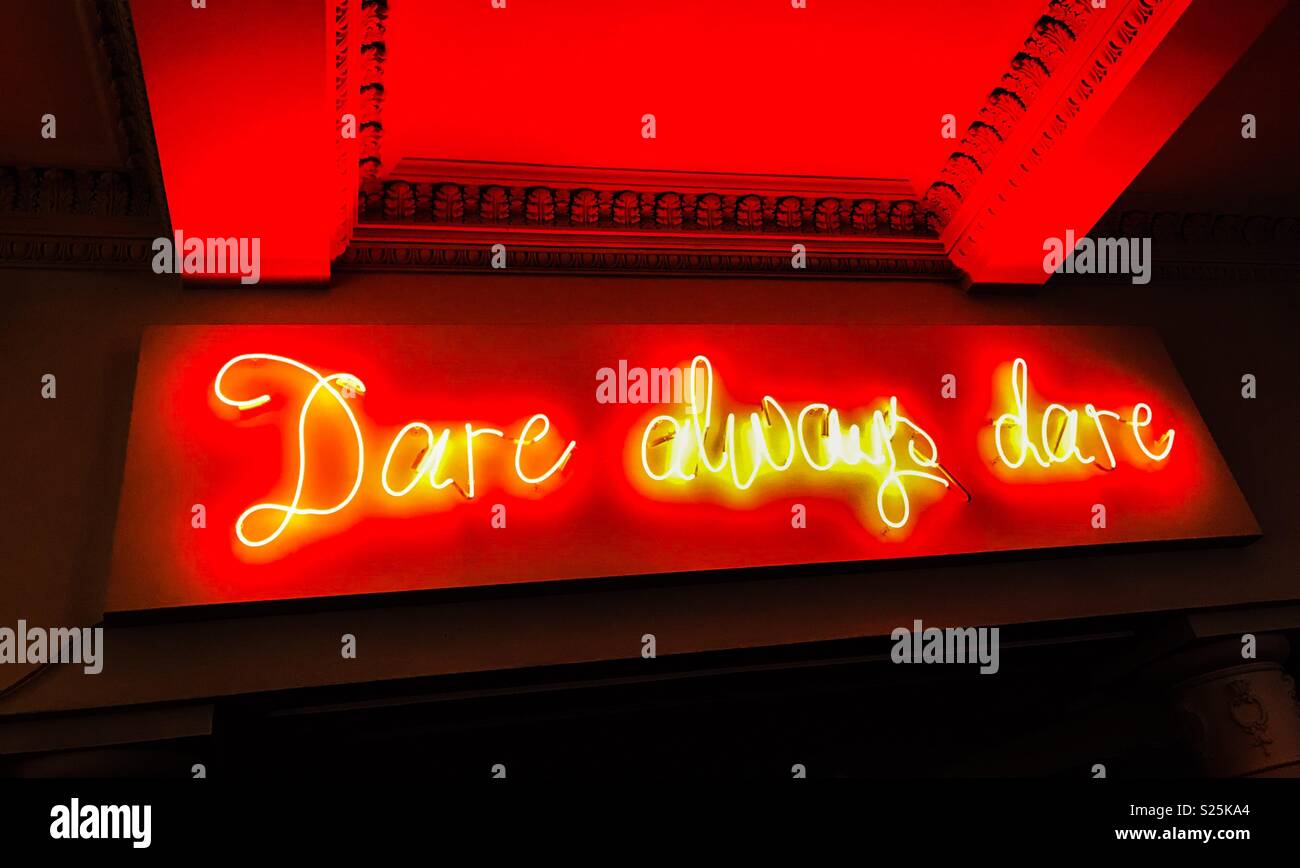 The Old Vic Theatre, London, slogan Stock Photo - Alamy