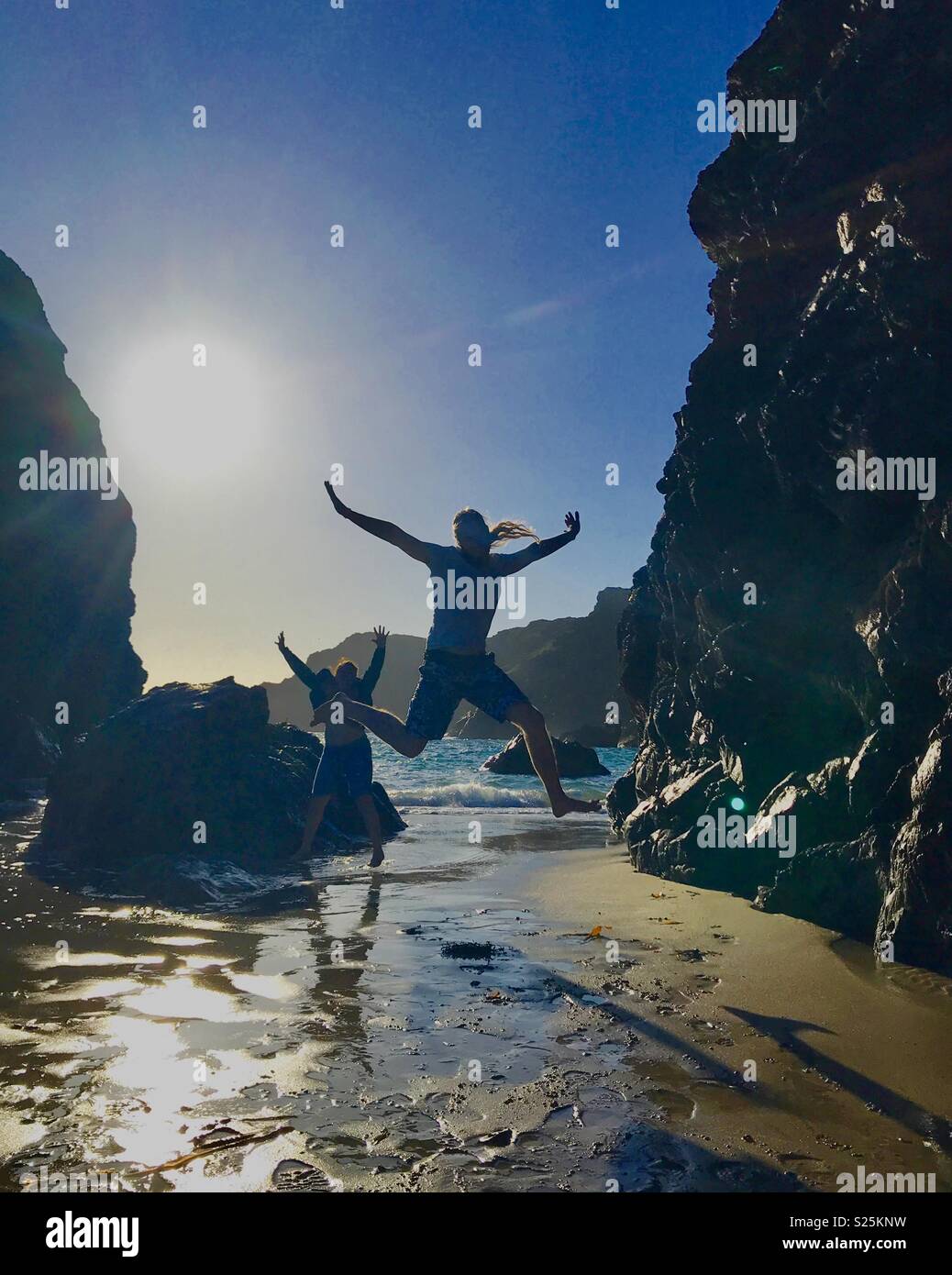 Jumping jump leap for joy hi-res stock photography and images - Alamy