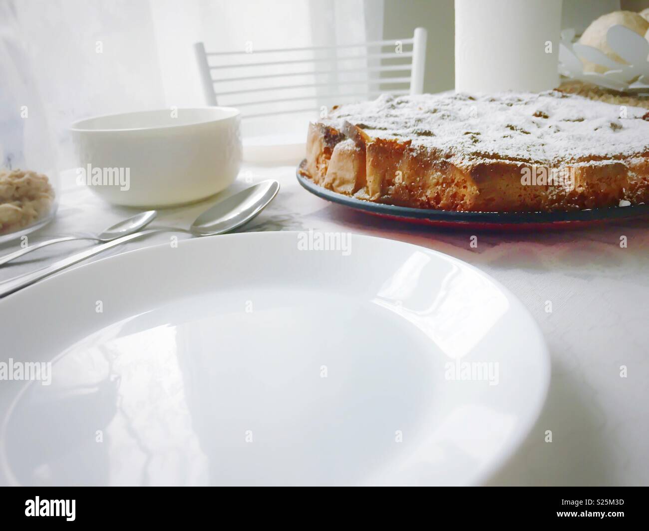 Morning breakfast cake Stock Photo - Alamy