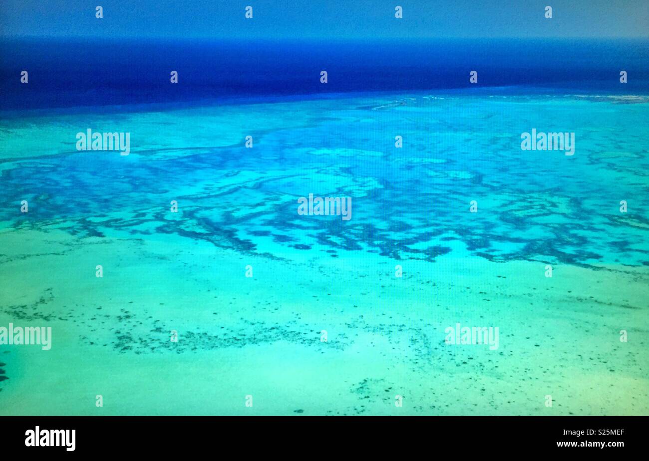 View of Gladstone , Queensland, Australia, from the air en route to the ...