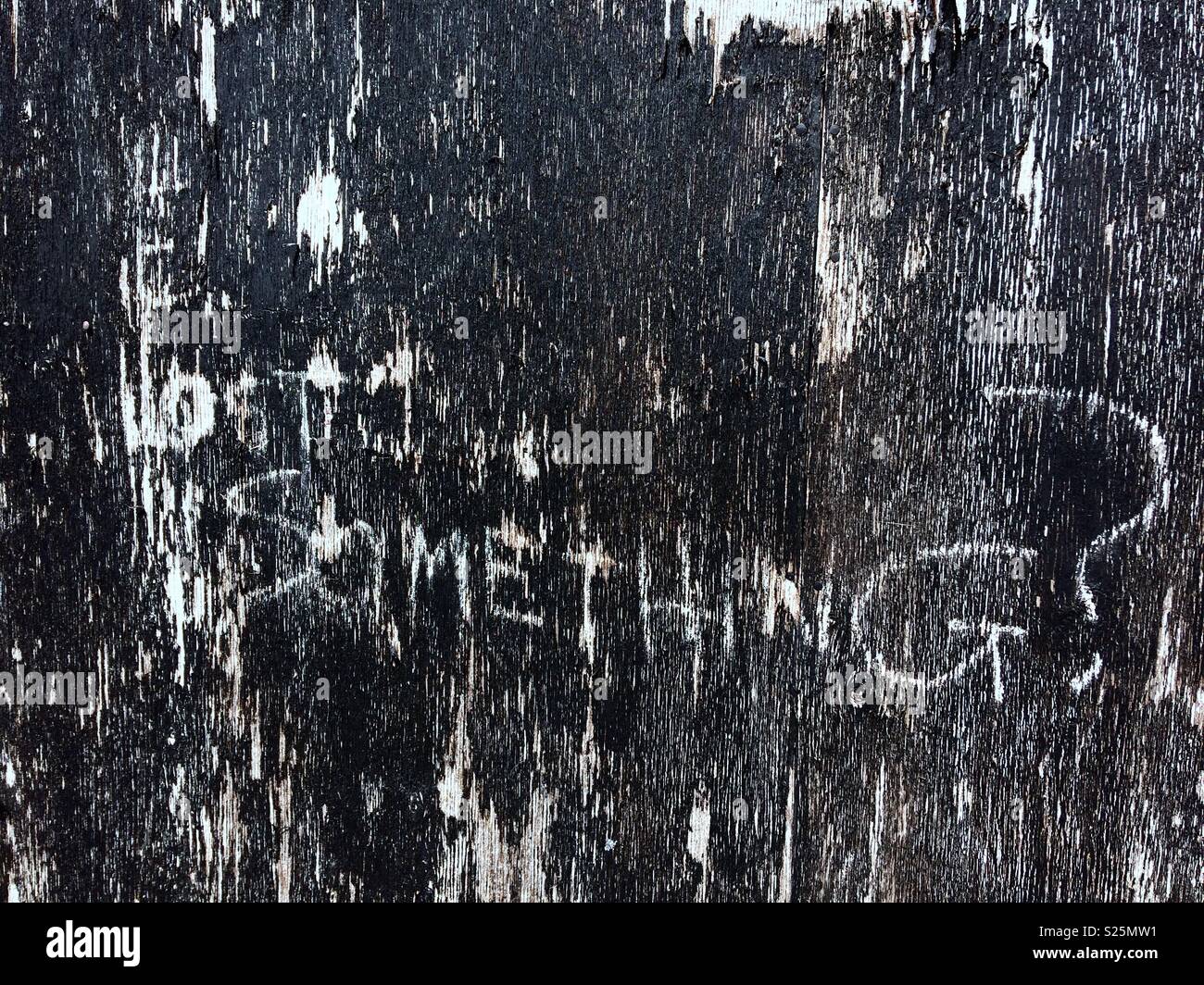 Lost something graffiti Stock Photo - Alamy
