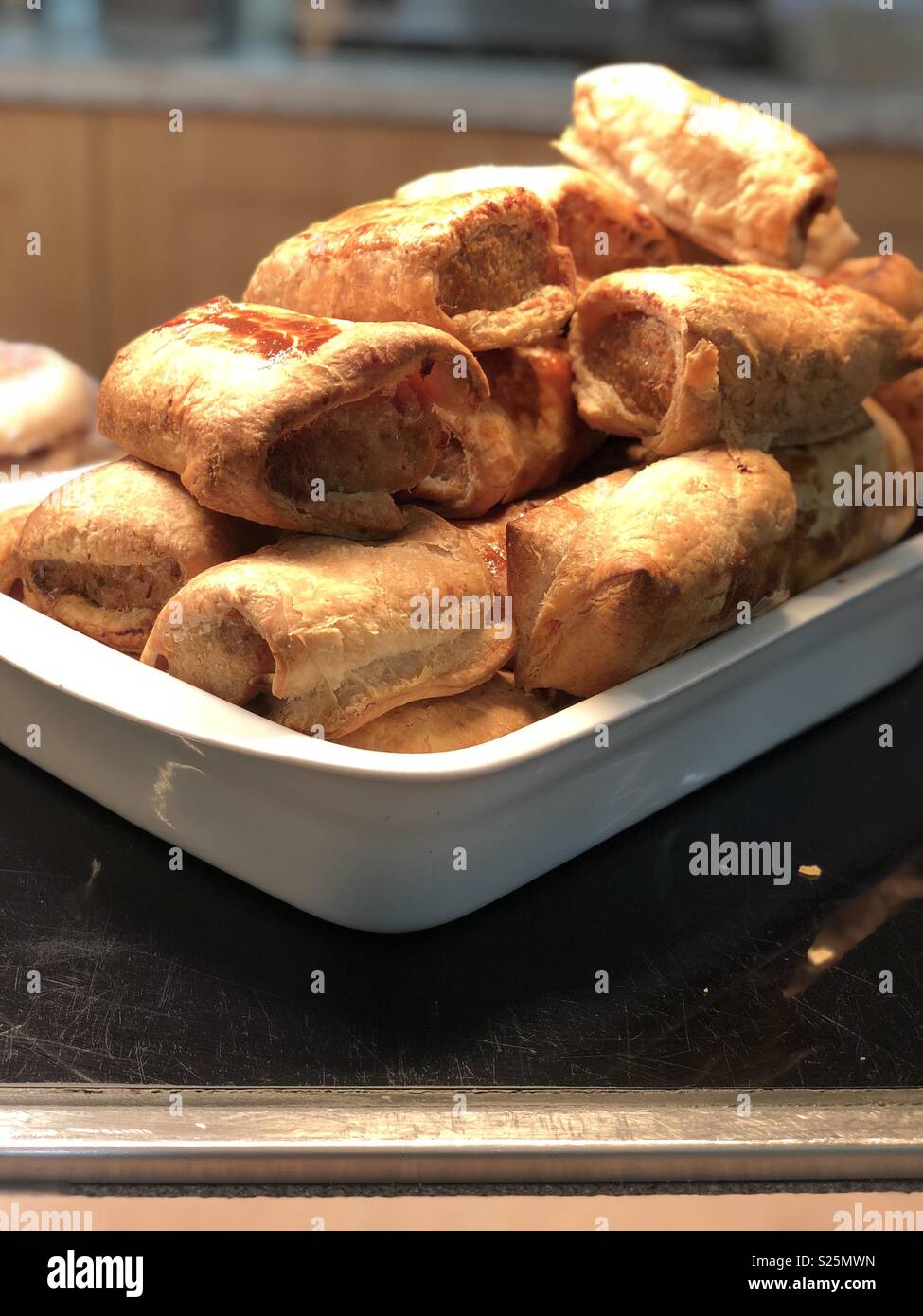Sausage rolls plate hi-res stock photography and images - Alamy