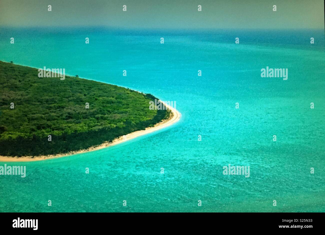 View of Gladstone , Queensland, Australia, from the air en route to the ...