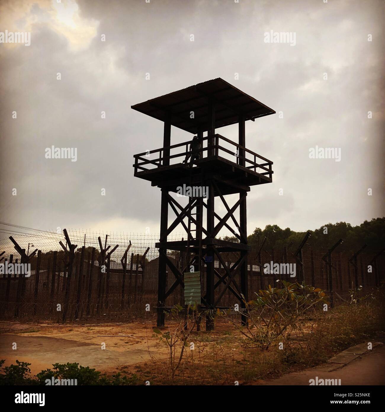 Guard watchtower hi-res stock photography and images - Alamy