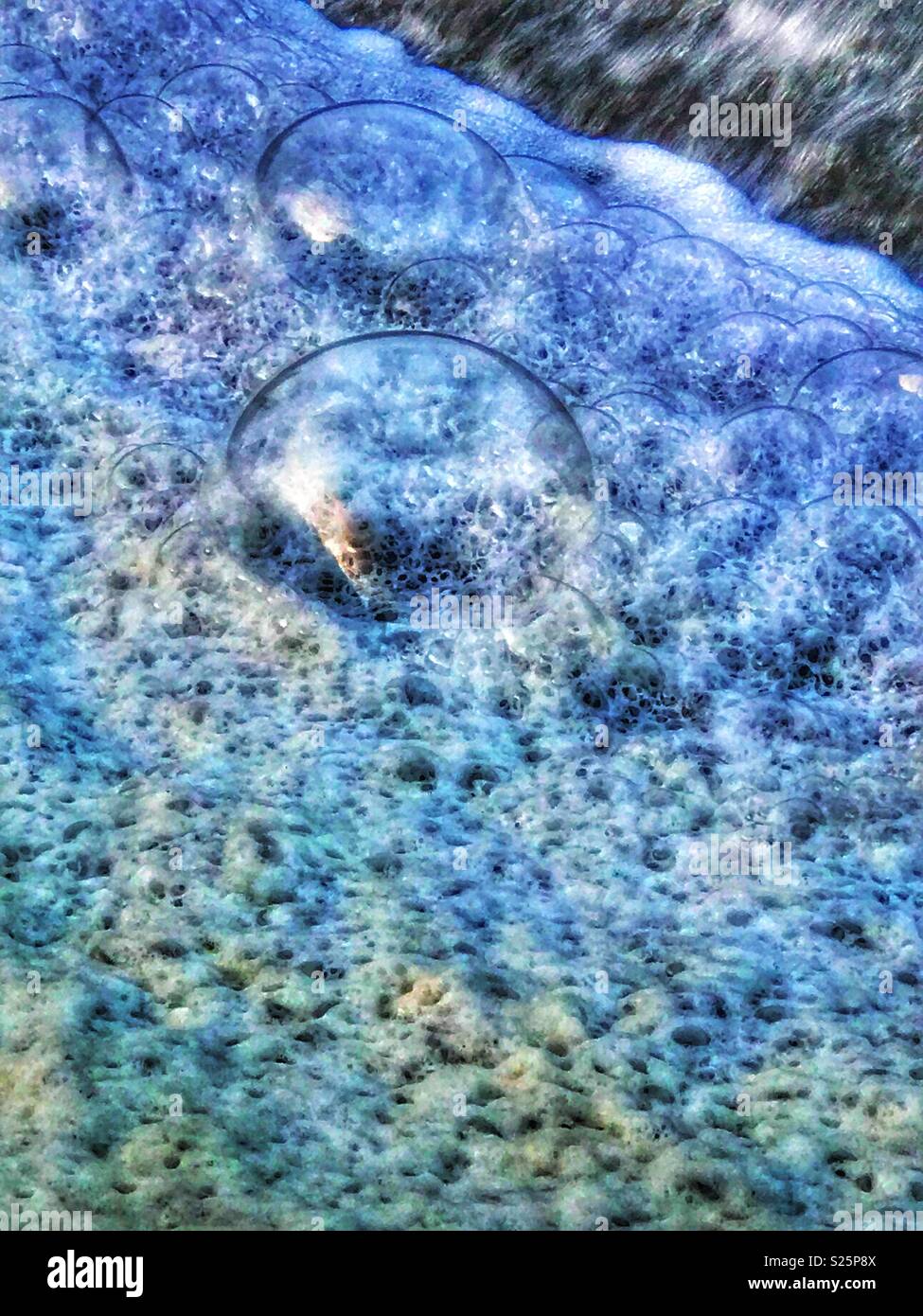 Crazy bubbles in a water fountain Stock Photo - Alamy