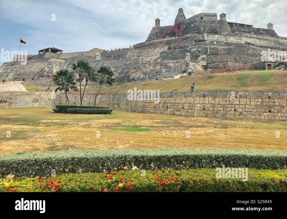 Castillo de San Felipe de Barajas. Cartagena Colombia Stock Photo - Alamy