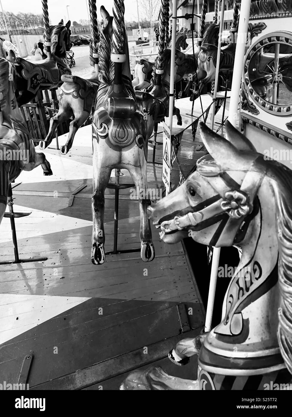 Fun fair carousel Stock Photo - Alamy