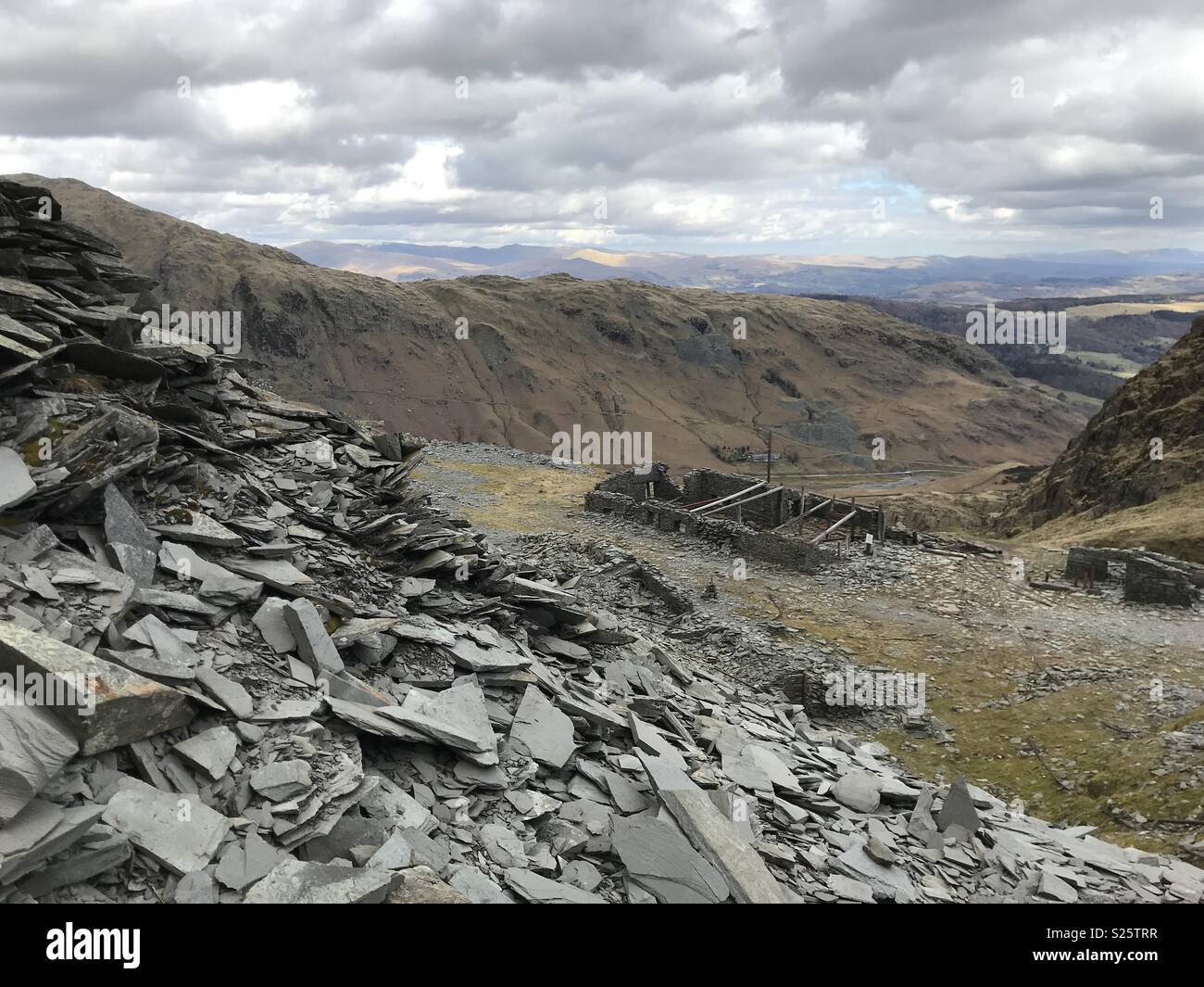 Copper Mine remains in mountains of the Lake District Stock Photo - Alamy