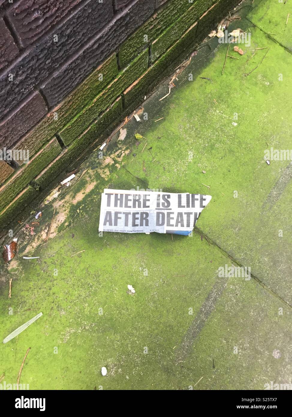 Life after death message Stock Photo - Alamy