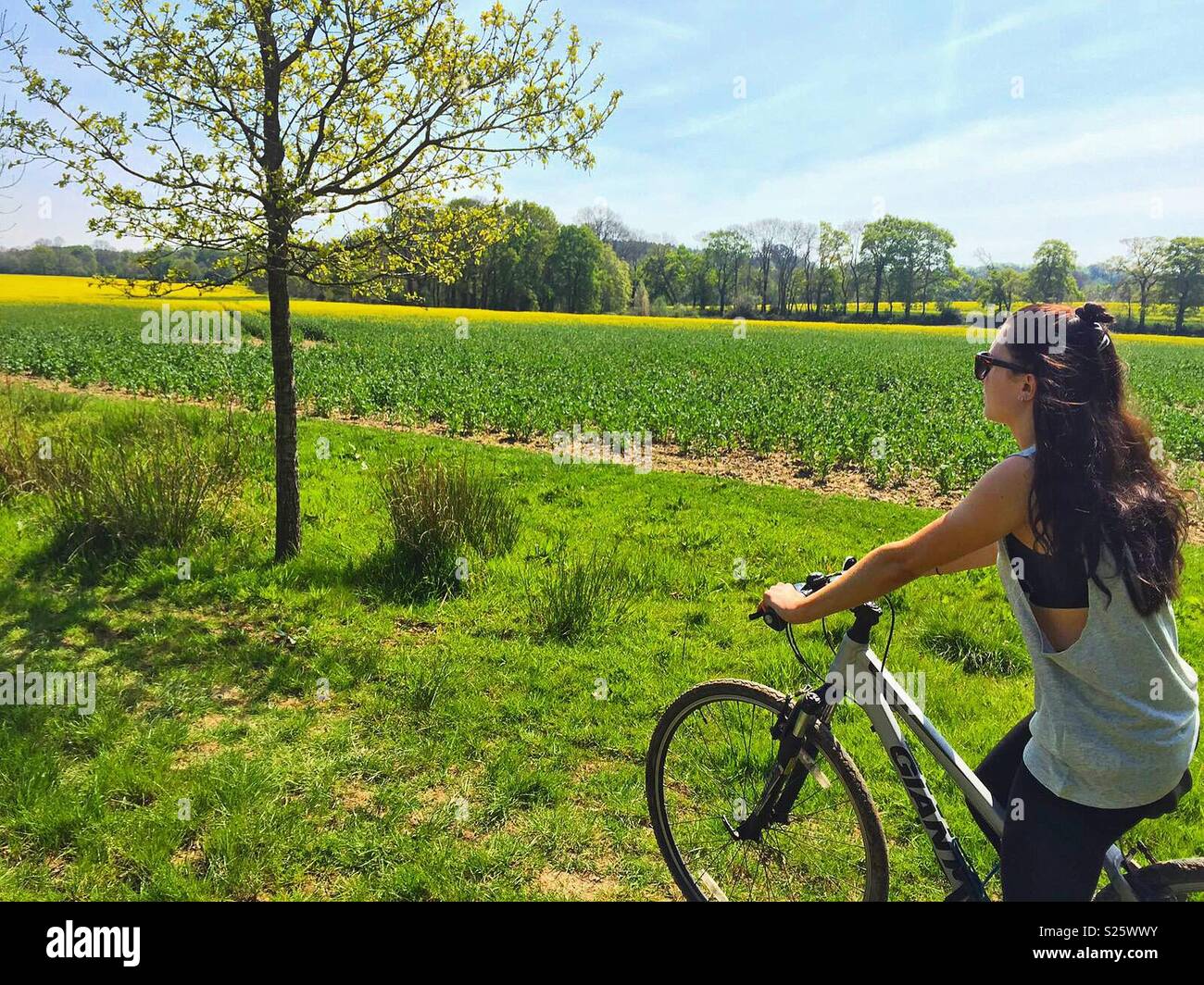 Bike ride in the country Stock Photo - Alamy