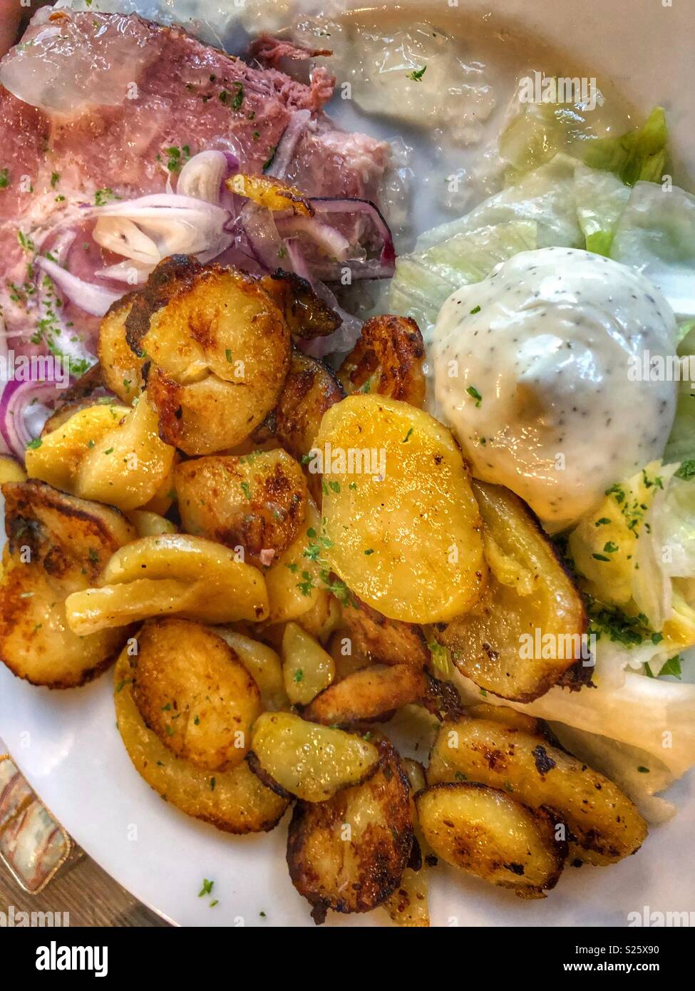 A hearty north German meal Stock Photo - Alamy