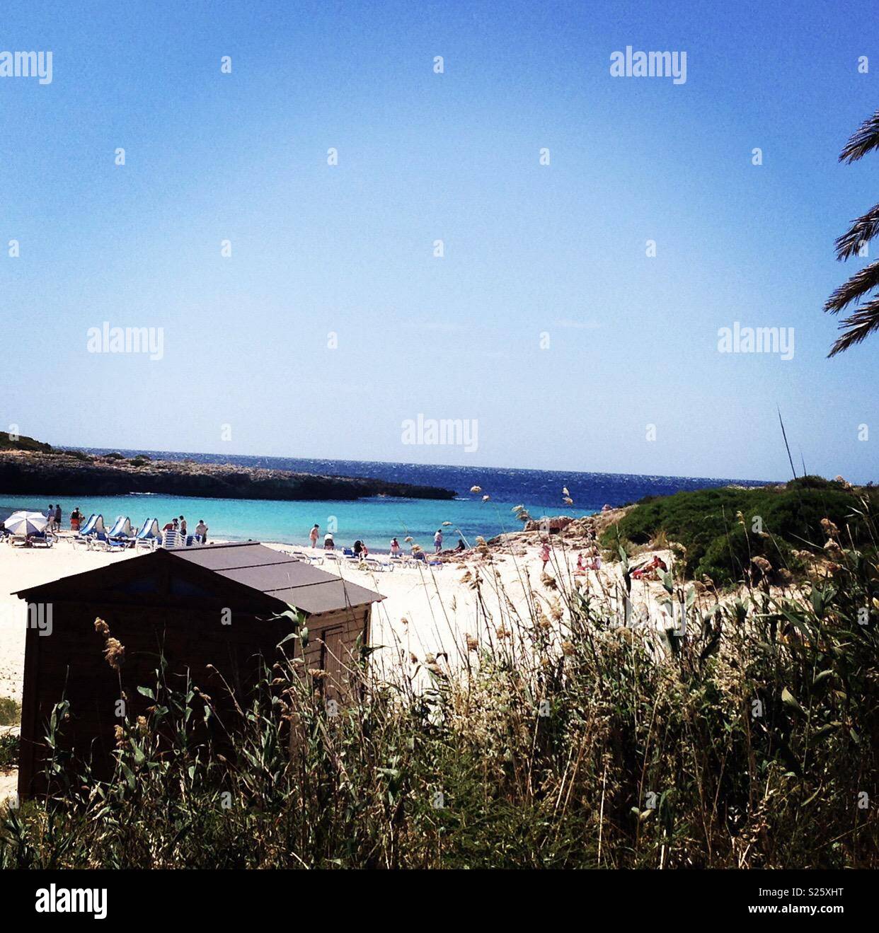 Beautiful beach in Menorca Stock Photo - Alamy