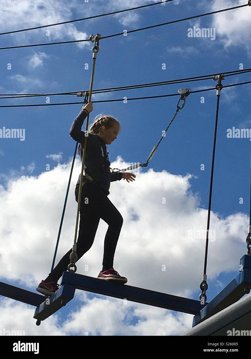 High ropes hi-res stock photography and images - Alamy