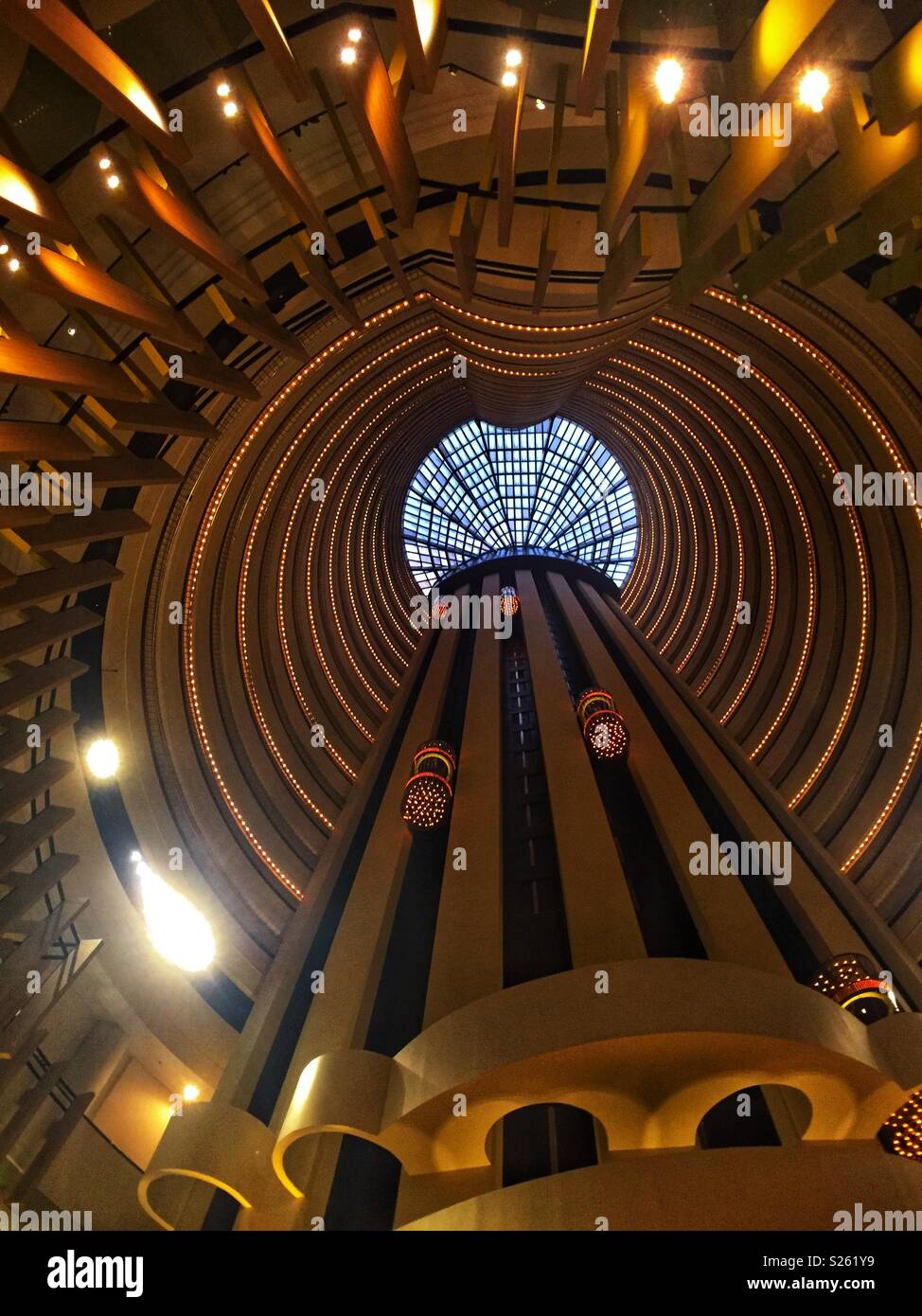 Round and circular interior of a hotel hi-res stock photography and ...