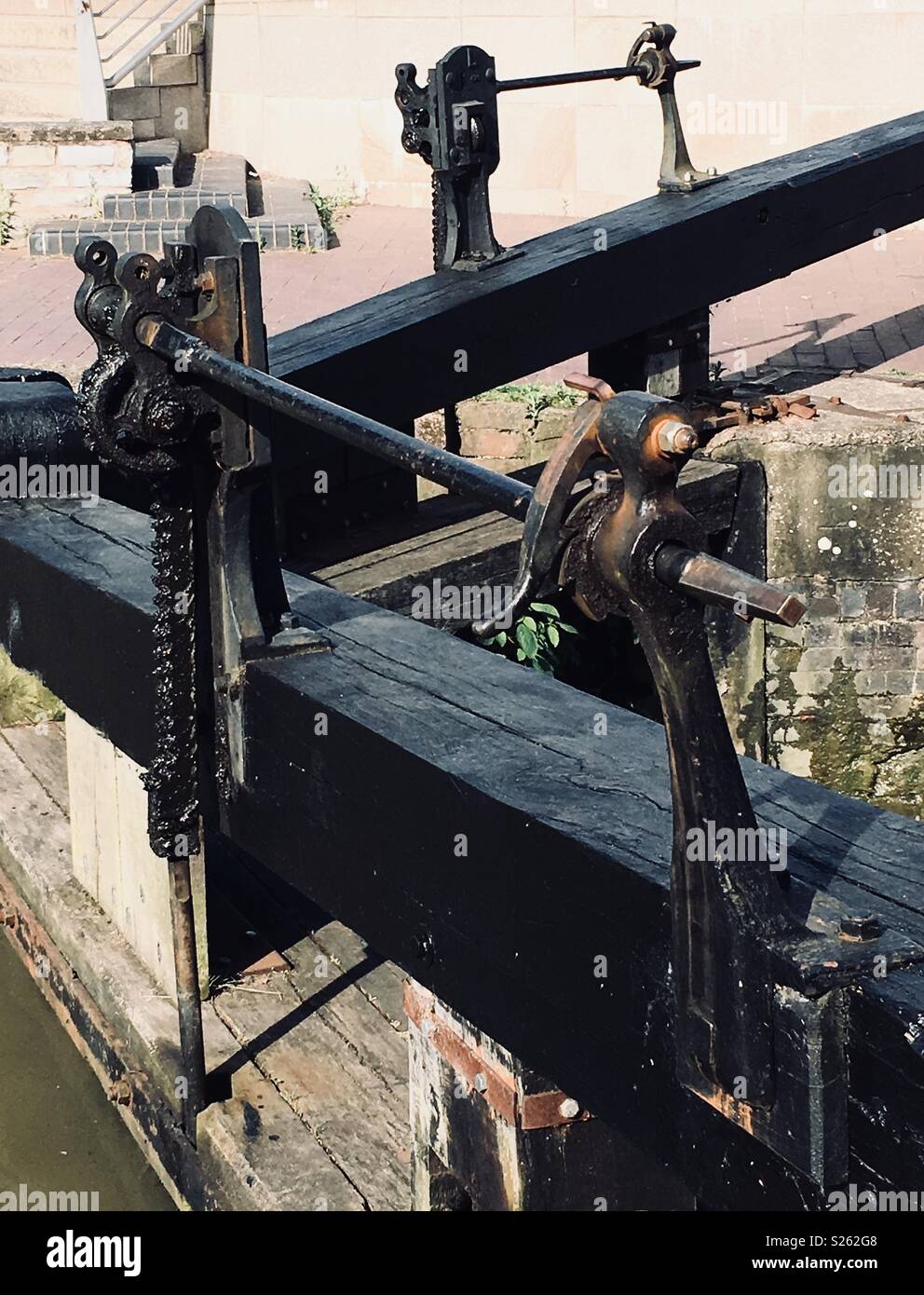Lock gate mechanism Stock Photo - Alamy