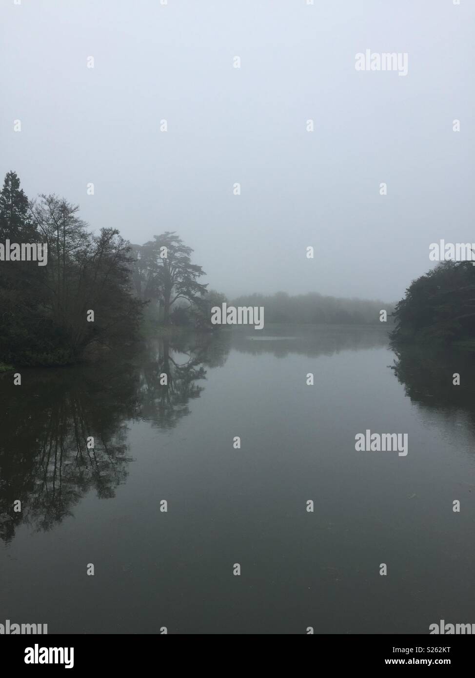 Misty lake view hi-res stock photography and images - Alamy