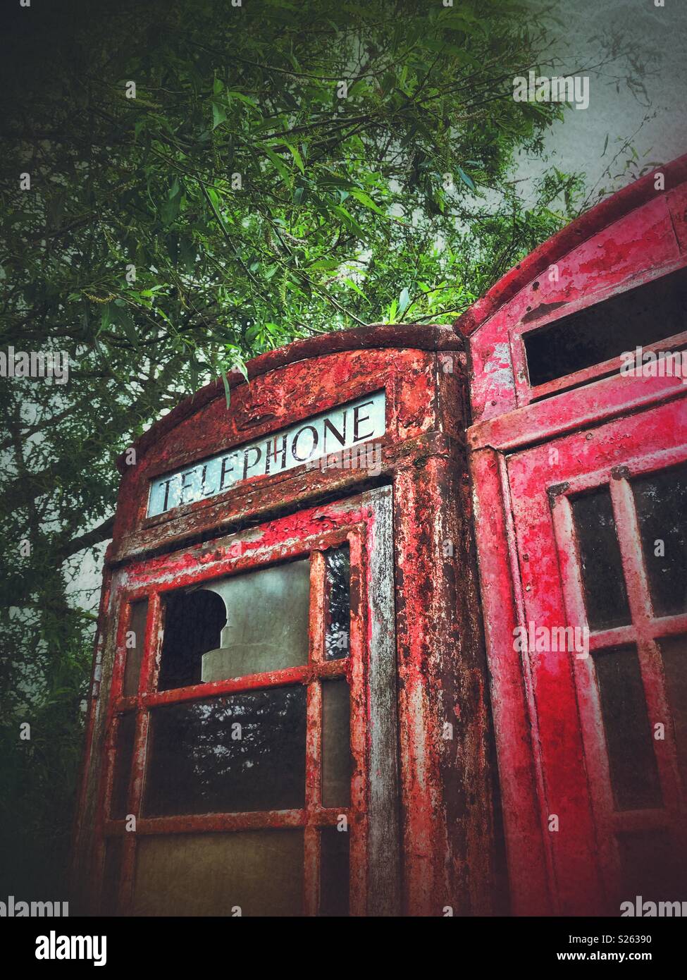 Old telephone boxes hi-res stock photography and images - Alamy