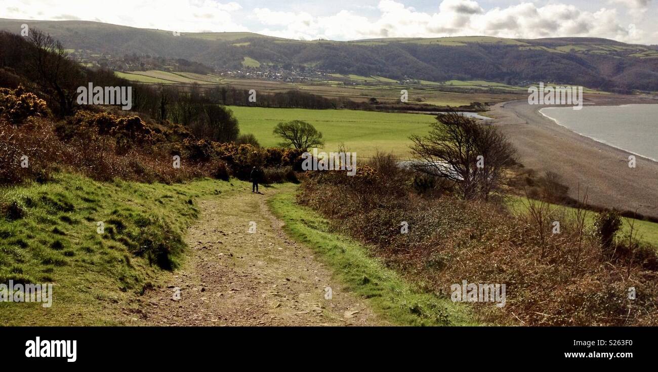 Devon coastal path Stock Photo - Alamy