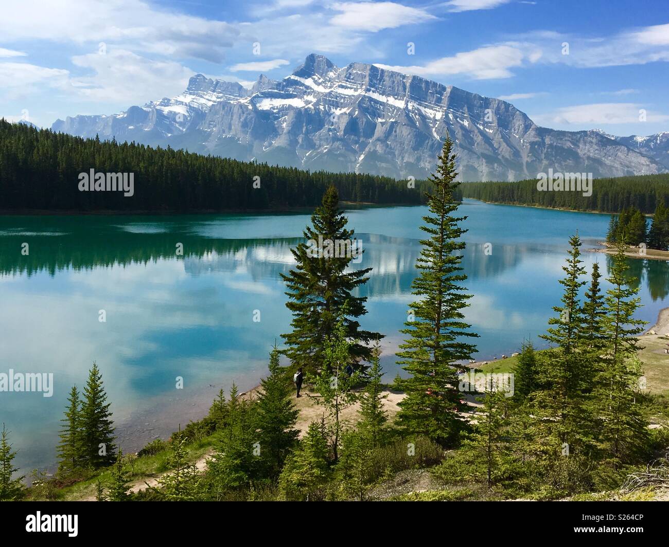 Turquoise lake in The Canadian Rockies Stock Photo - Alamy