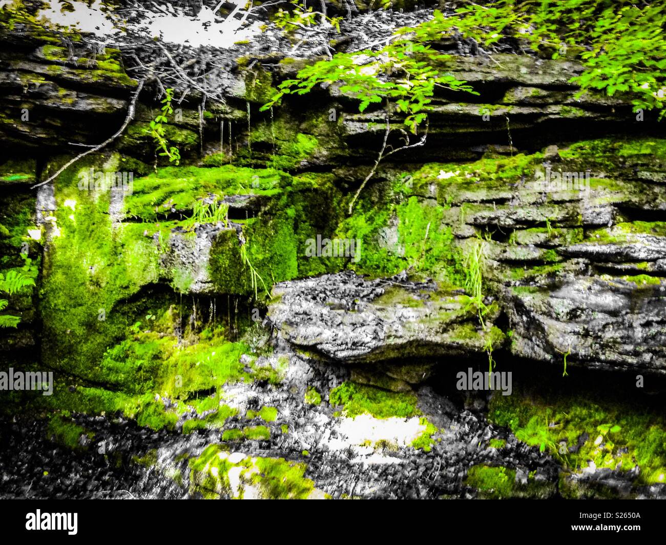 Rocky fairy grotto Stock Photo - Alamy