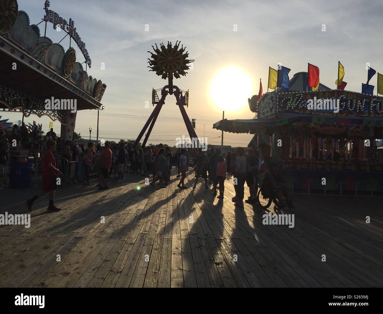 Summer fun on the Pier Stock Photo - Alamy