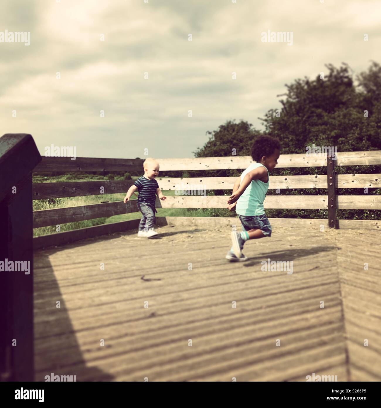Now playing at wat Tyler country park Essex Basildon UK Stock Photo - Alamy