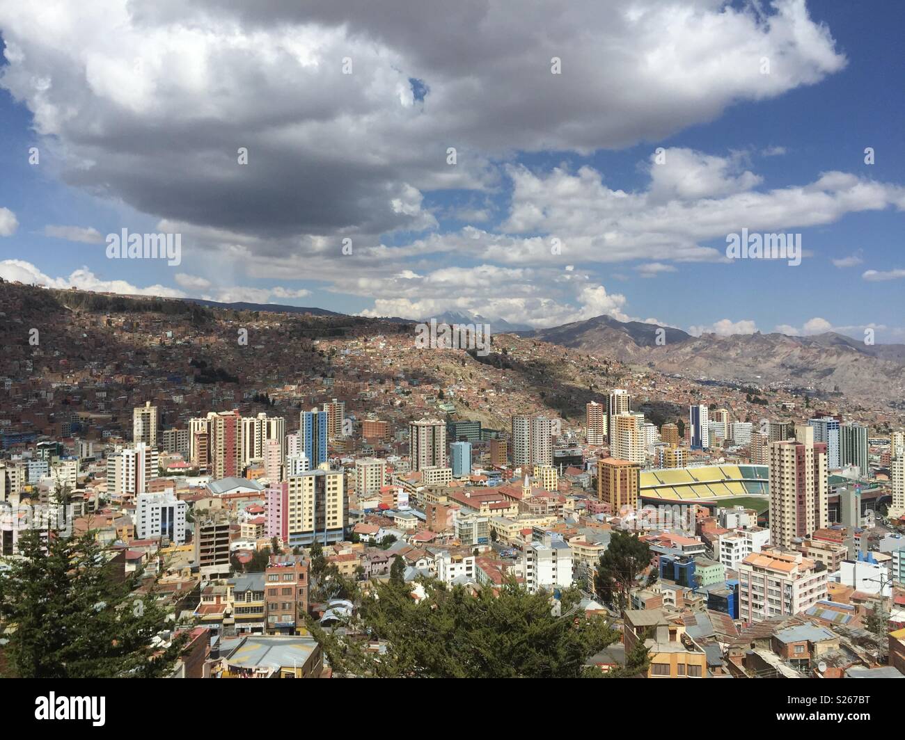 La Paz city altitude Stock Photo - Alamy