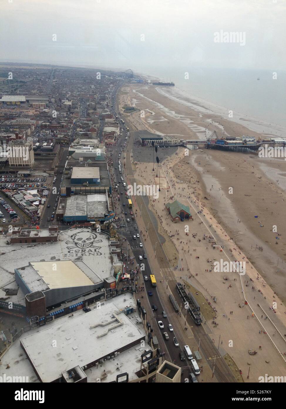 Blackpool tower top view hi-res stock photography and images - Alamy
