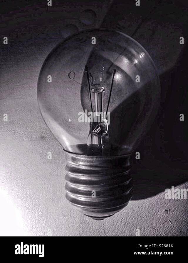 Lightbulb Lit On White High Resolution Stock Photography and Images - Alamy
